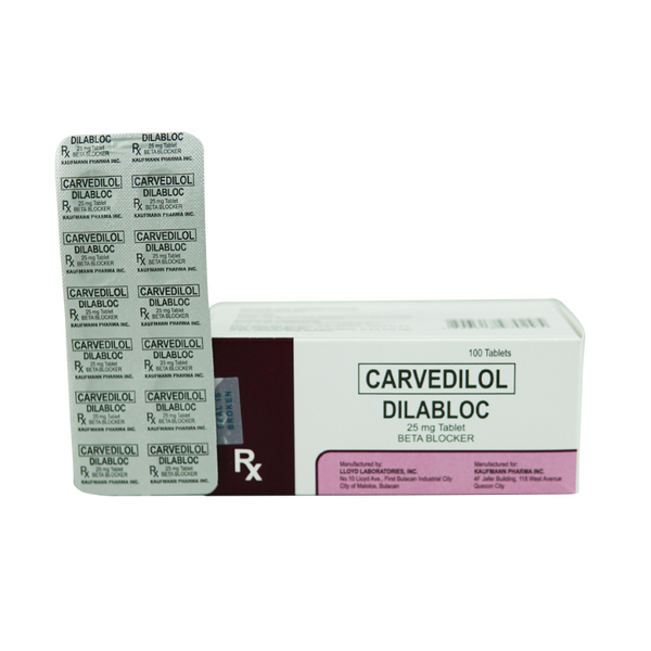 DILABLOC Carvedilol 25mg Tablet 1's price in the Philippines | MedsGo ...